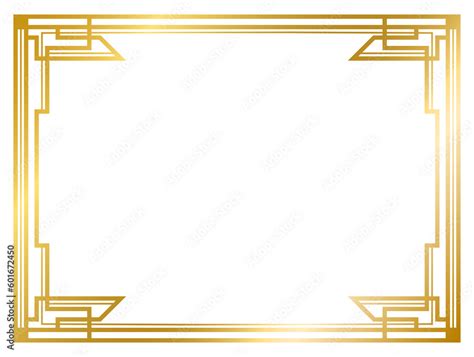 Art Deco Frames Collection Vintage Frame Png Transparent Background