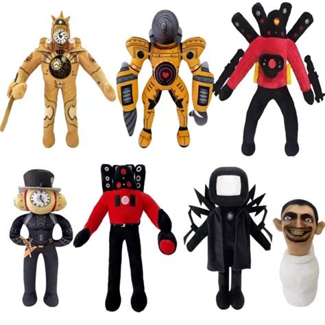 NEW SKIBIDI TOILET Titan Drill Man Plush Skibidi Toilet Titan Clockman