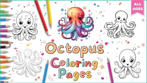 Cute Octopus Coloring Page