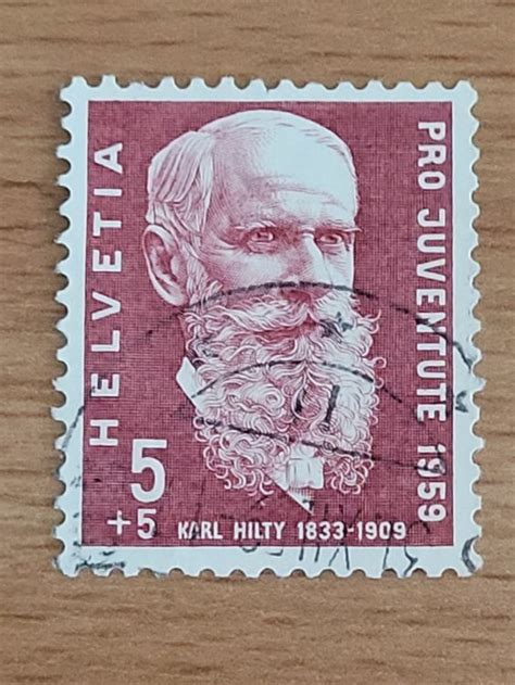 Timbre CH Pro Juventute 1959 1 XII N 178 Karl Hilty Kaufen