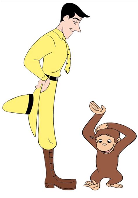 Curious George And The Man With The Yellow Hat Holding Hands