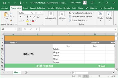 Exemplo De Planilha Para Orçamento Familiar Novo Exemplo