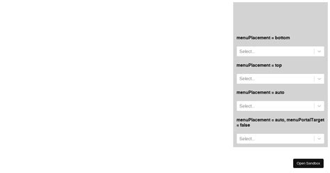React Select V Sandbox Forked Codesandbox