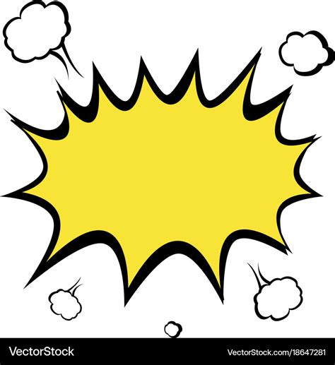 Empty Comic Speech Bubble Royalty Free Vector Image
