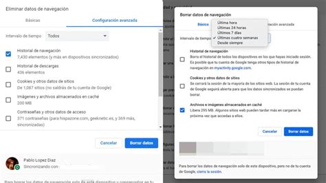 Google Cómo borrar historial de navegación en Chrome RPP Noticias