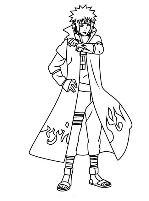 Coloriage Minato Dessin de Naruto télécharger et imprimer gratuit sur
