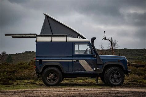 This Land Rover Defender Campers Pop Up Roof Unveils A Lavish Wood