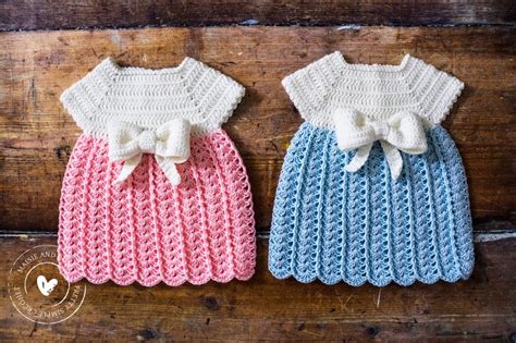 Easy Crochet Baby Dress A Free Pattern Maisie And Ruth 2022
