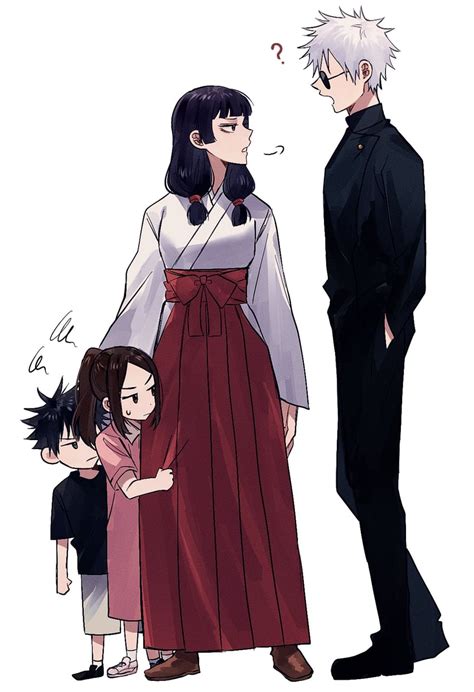 Gojou Satoru Fushiguro Megumi Iori Utahime And Fushiguro Tsumiki
