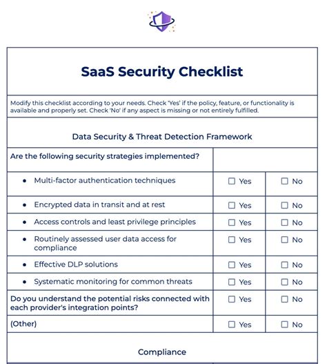 What Is A SaaS Security Checklist Tips Free Template