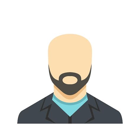 Icono de avatar de hombre ilustración plana del icono de vector de