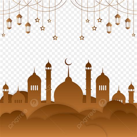 Hình ảnh Nhà Thờ Hồi Giáo Brown Hồi Giáo Eid Al Adha Thiết Kế PNG Eid