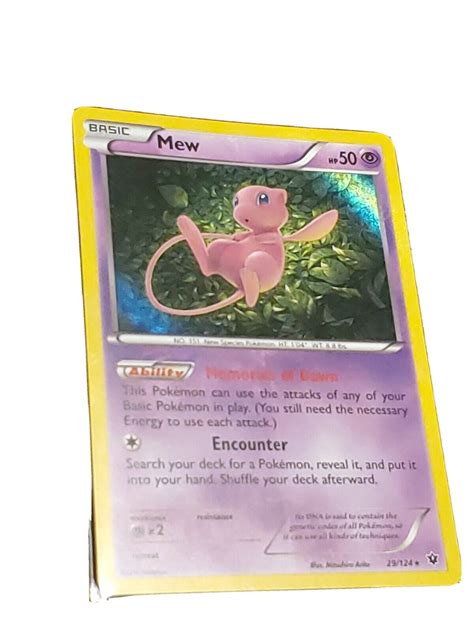Pokemon Fates Collide Mew Holo Free Shipping Ebay