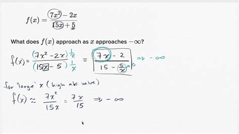 end behavior of rational functions practice khan academy