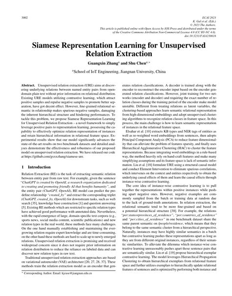 pdf siamese representation learning for unsupervised relation extraction