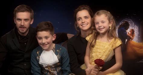 Emma Watson Dan Stevens Interview With Mini Belle And Beast POPSUGAR