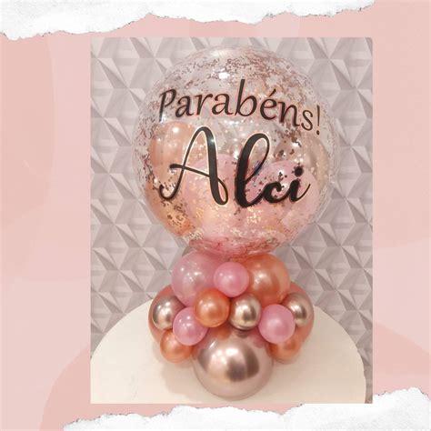 CENTRO DE MESA GRANDE PERSONALIZADO DECORAÇÃO BALÕES DÊcor Balões