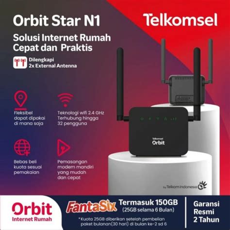 Jual Router Orbit Star N Plus Kartu Orbit Gb Bln Jakarta Pusat