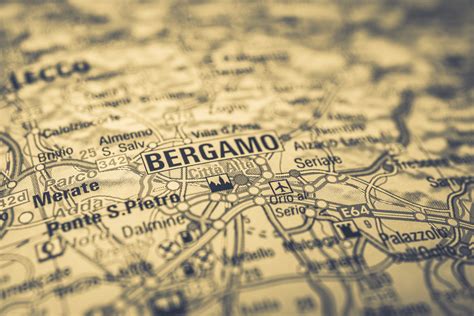 Bergamo On The Europe Map