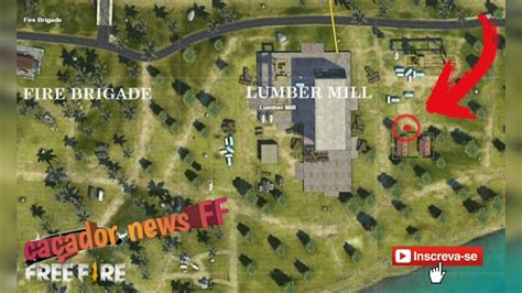 Free Fire onde encontrar o baú do tesouro pelo mapa no dia 22 12 2019
