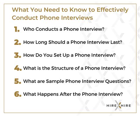 how to conduct a phone interview with sample questions — hirexhire