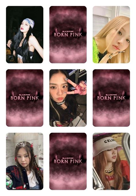 Blackpink Photocard Born Pink Fotos Musicas Kpop Poster Pra Imprimir