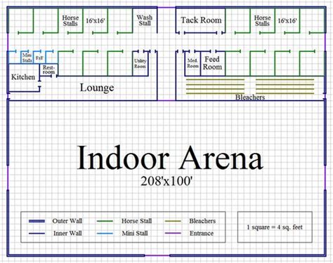 Made For My Farm Facility And Design Class This Is The Indoor Stable