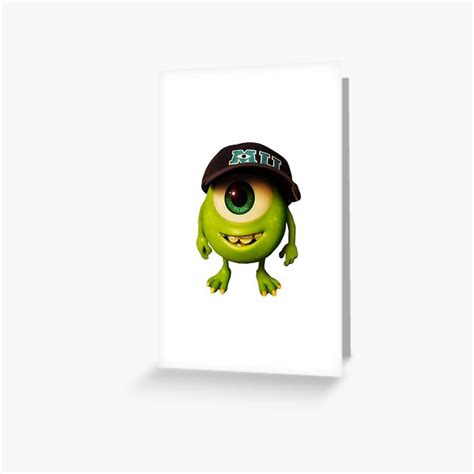 Mike Wazowski Greeting Card By AMemeStore Redbubble