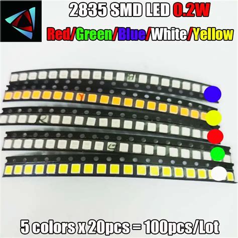 Pcs W Smd Led Colors X Pcs Diodes Smd Led Light