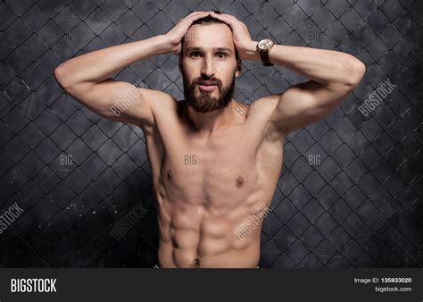 Shirtless Muscular Image Photo Free Trial Bigstock