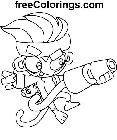 Gwendolin Drawing Bloons Td Free Printable Coloring Pages