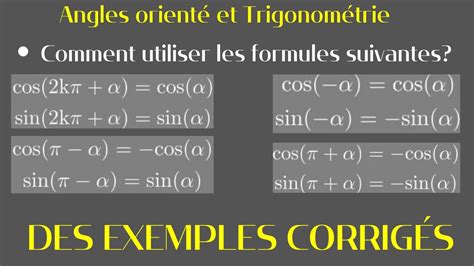 Comment Bien Utiliser Les Relations Entre Le Cosinus Et Le Sinus De