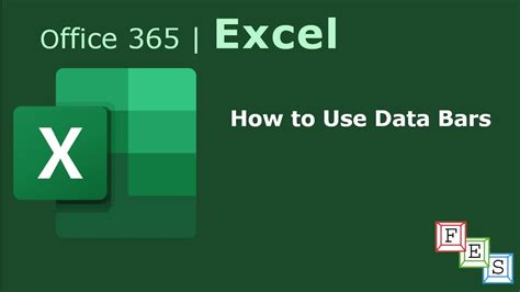 How To Use Data Bars In Excel Office 365 YouTube