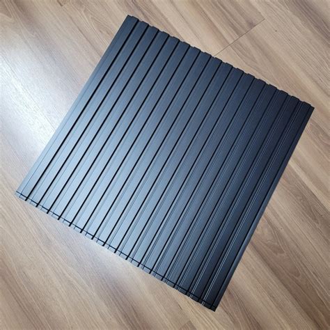 Kit Placa Painel Ripado Revestimento De Parede Original Preto