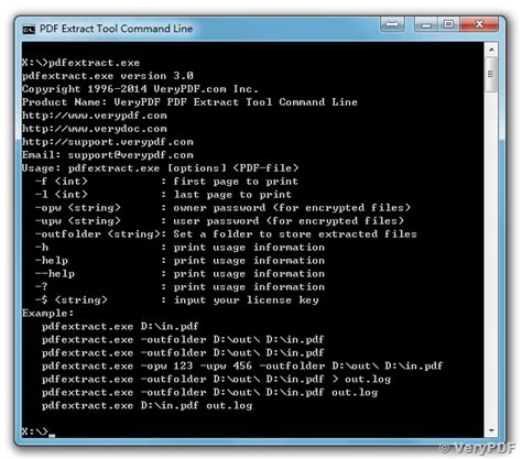 [verypdf release notes] verypdf releases pdf extract tool command line software verypdf