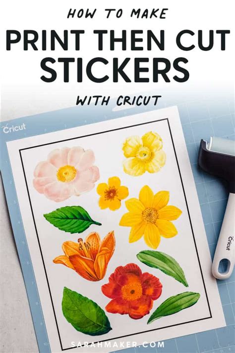 How To Make Stickers With Cricut Print Then Cut Sarah Maker