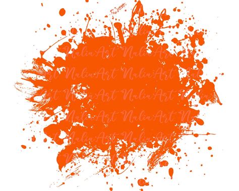 Background Paint Splatter Orange Splash Background Splatter Background