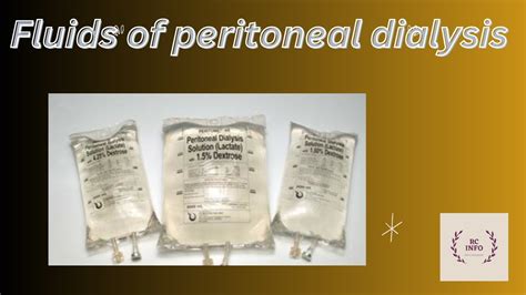Fluids Of Peritoneal Dialysis Peritoneal Dialysis Fluids Pd Fluids