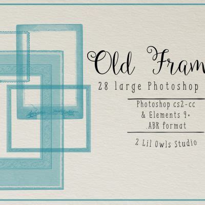Old Frame Photoshop Brushes 3 2 Lil Owls Studio