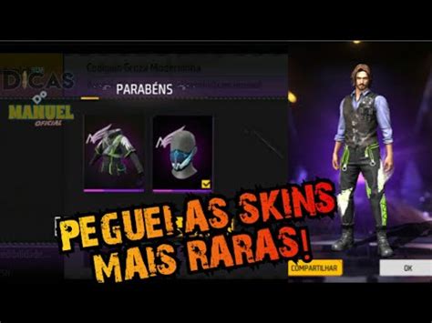 COMO PEGAR SKINS RARAS DA ANGELICAL VERDE NO FREE FIRE YouTube