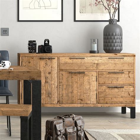 Paloma Reclaimed Wood Large Sideboard Made With Oak