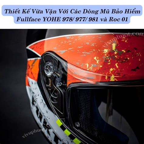 Chốt kính mũ bảo hiểm Fullface YOHE 978 977 981 và Roc 01 ViVuPhượt