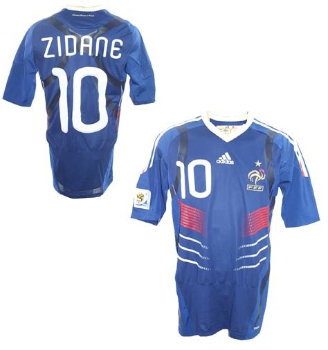 Adidas Frankreich Trikot 10 Zinedine Zidane WM 2010 Techfit Herren S M