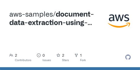 github aws samples document data extraction using aws textract