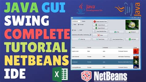 Java Swing Tutorial Netbeans Graphical User Interface GUI