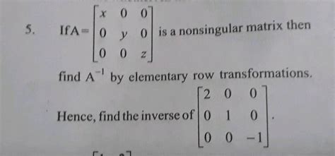 find the inverse of matrix by elementary row transformations a [ r r r1 and 2 and 1 1 and 0 and 2 2