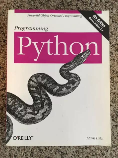 programming python 4th edition mark lutz powerful object oriented programming 24 99 picclick