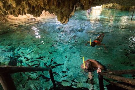 Dive Into These Incredible Underground Swimming Holes In Mexico