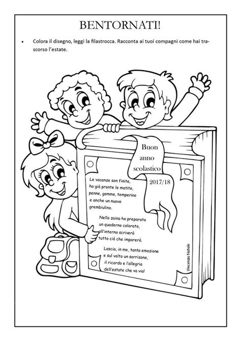 Scheda Da Stampare Per La Scuola Primaria Accoglienza Bambini Scuola