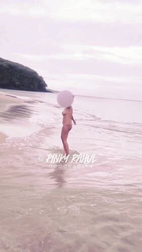 Pinky Rahul Roaming Full Naked On Beach During Day Part II Desi New